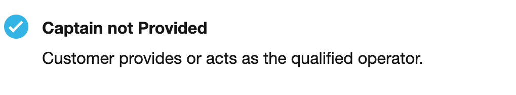 Selecting the correct captain option for your listing – Getmyboat