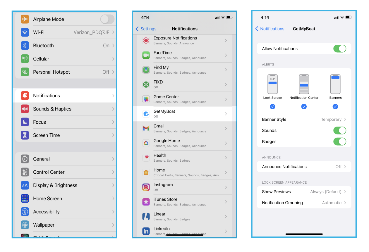 How do I enable mobile notifications? – Getmyboat
